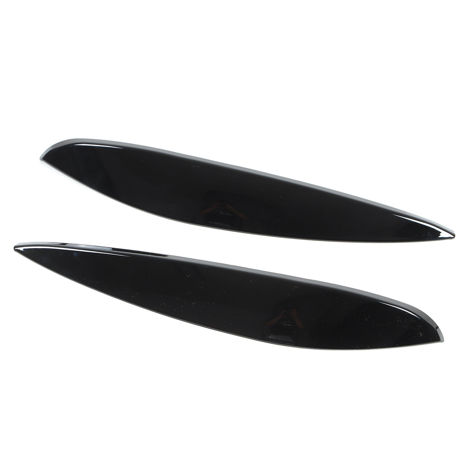 2шт Замена ABS Eyebrow для фар для Benz Smart 453 Fortwo Forfour 2015-2020 Гладкий черный