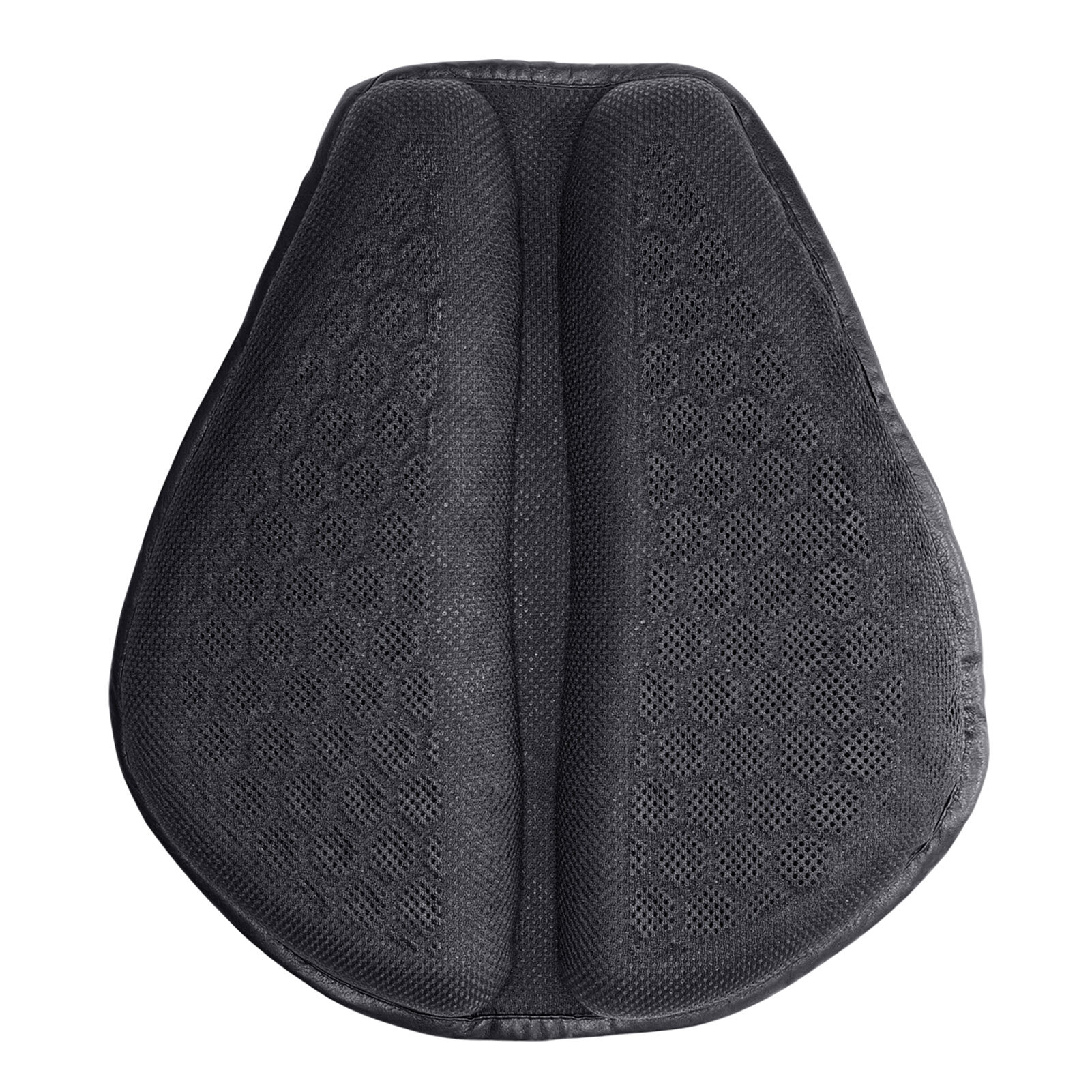 Универсальный 3D амортизационный подушка для мотоцикла вентилируемая защита сиденья утолщенная подкладка для сиденья мотоцикла лепестковая усовершенствованная воздуховодная система для охлаждения черного цвета материал TPE+PVC вес упаковки 789г размер