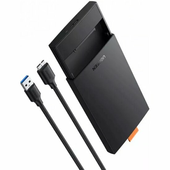 Внешний корпус для жесткого диска Ugreen CM237 USB 3.0, 2.5' SATA, черный(60353)