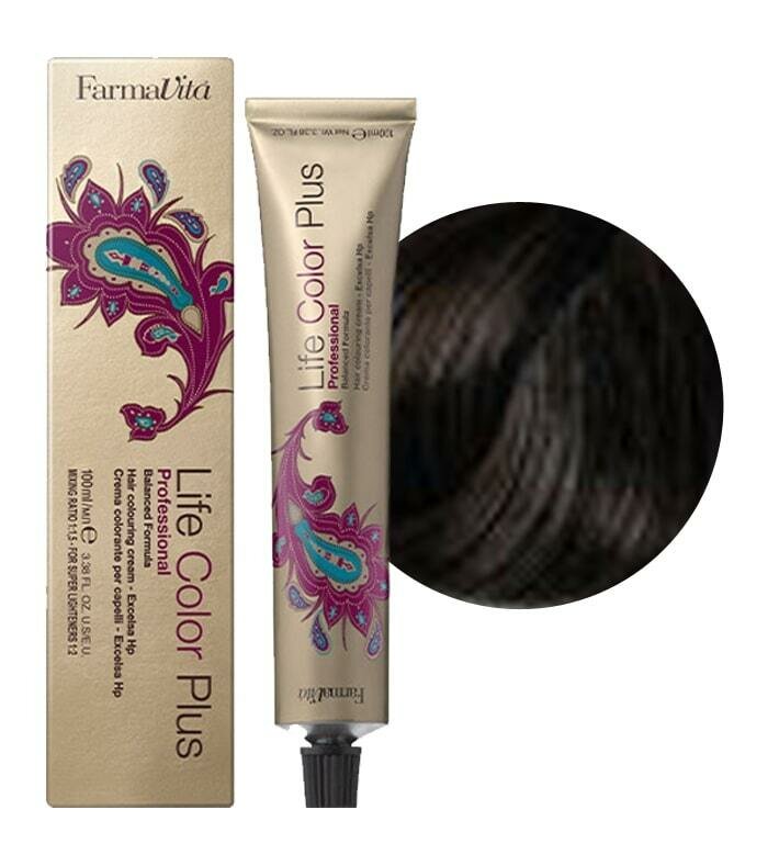 Farmavita Краска-крем для волос Life Color Plus 4.00 Коричневый интенсивный
