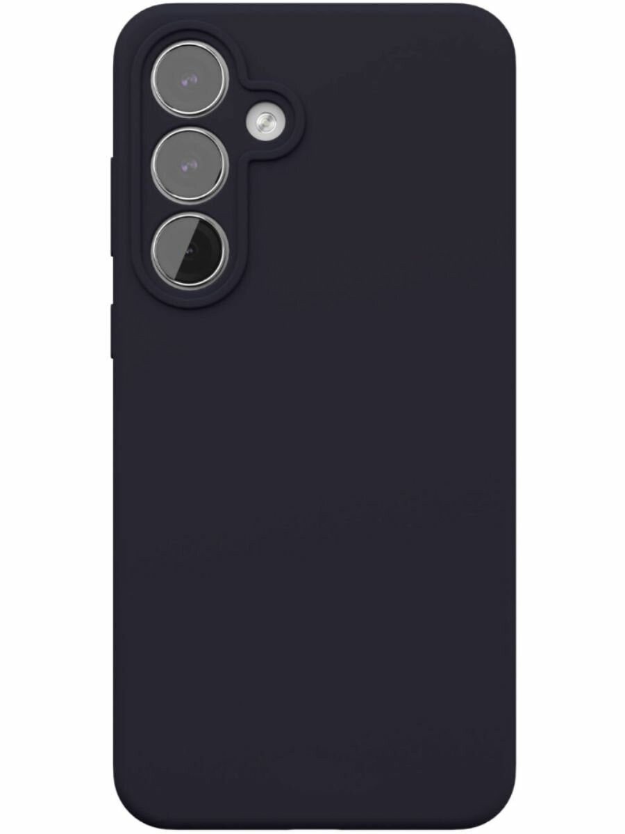 Чехол-накладка VLP Aster Case MagSafe для Samsung Galaxy S25 FE, темно-синий