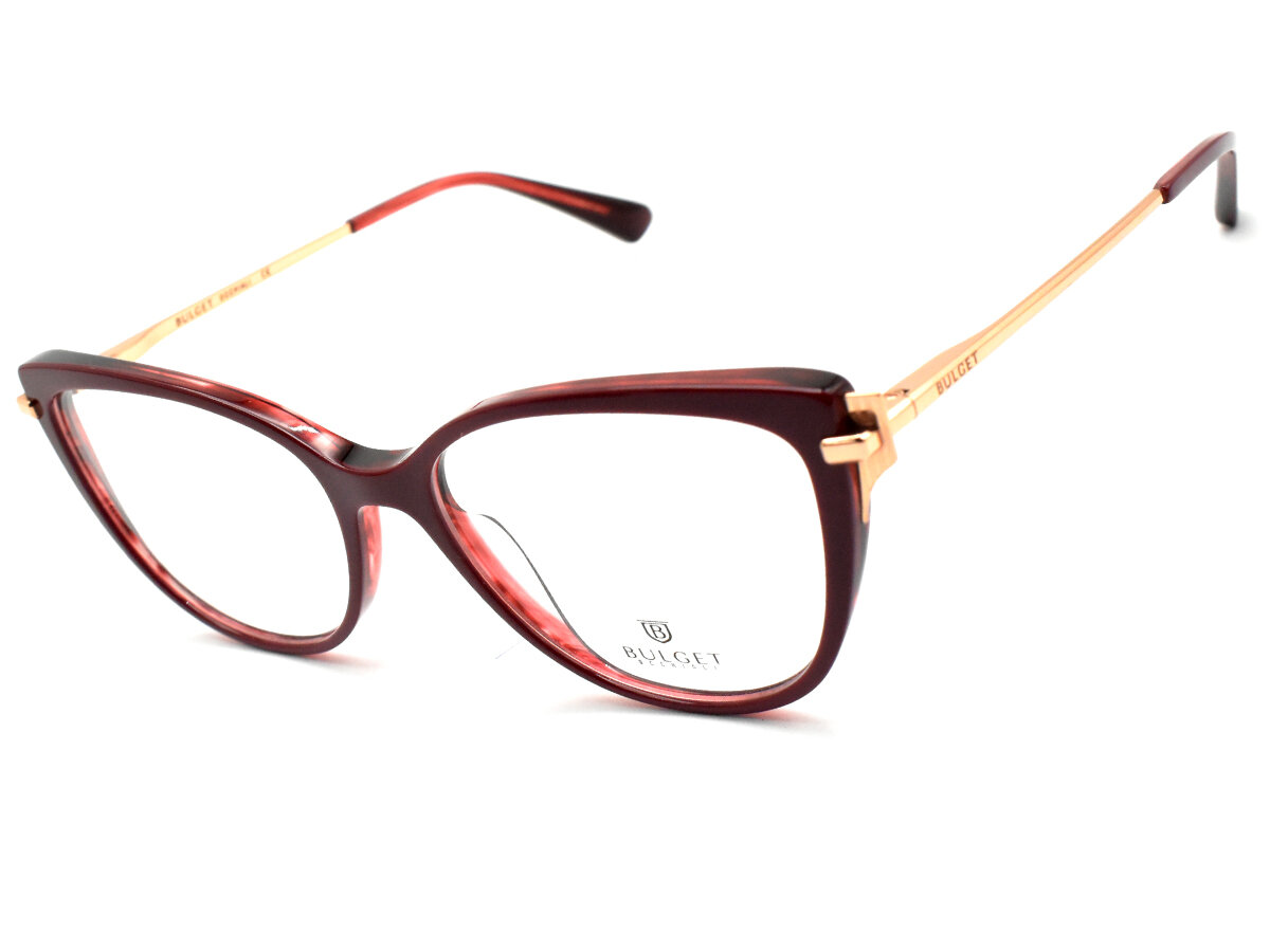 Оправа для очков BULGET BG6407 E01 пол Женский форма оправы Кошачий глаз цвет оправы Красный-Бордовый