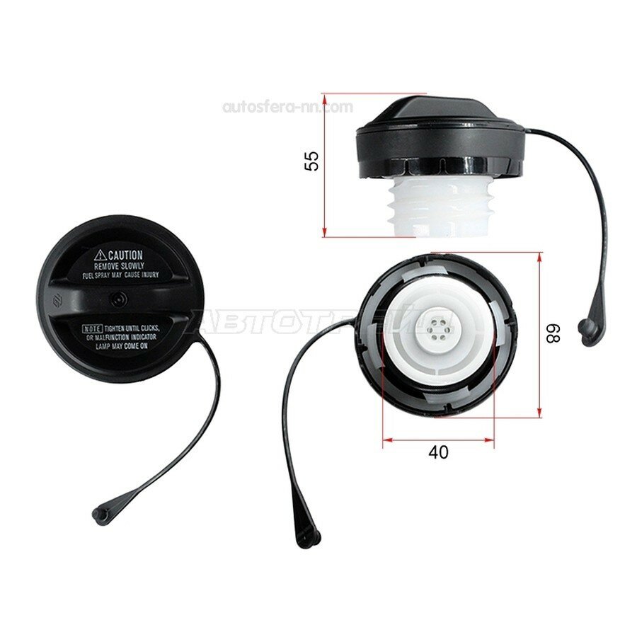 SAT ST2730009 Крышка бензобака Lexus RX 97-03 / Toyota Land Cruiser 98-07