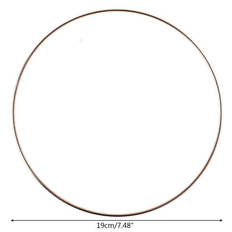 Золотой круглый каркас для венка, - 19cm
