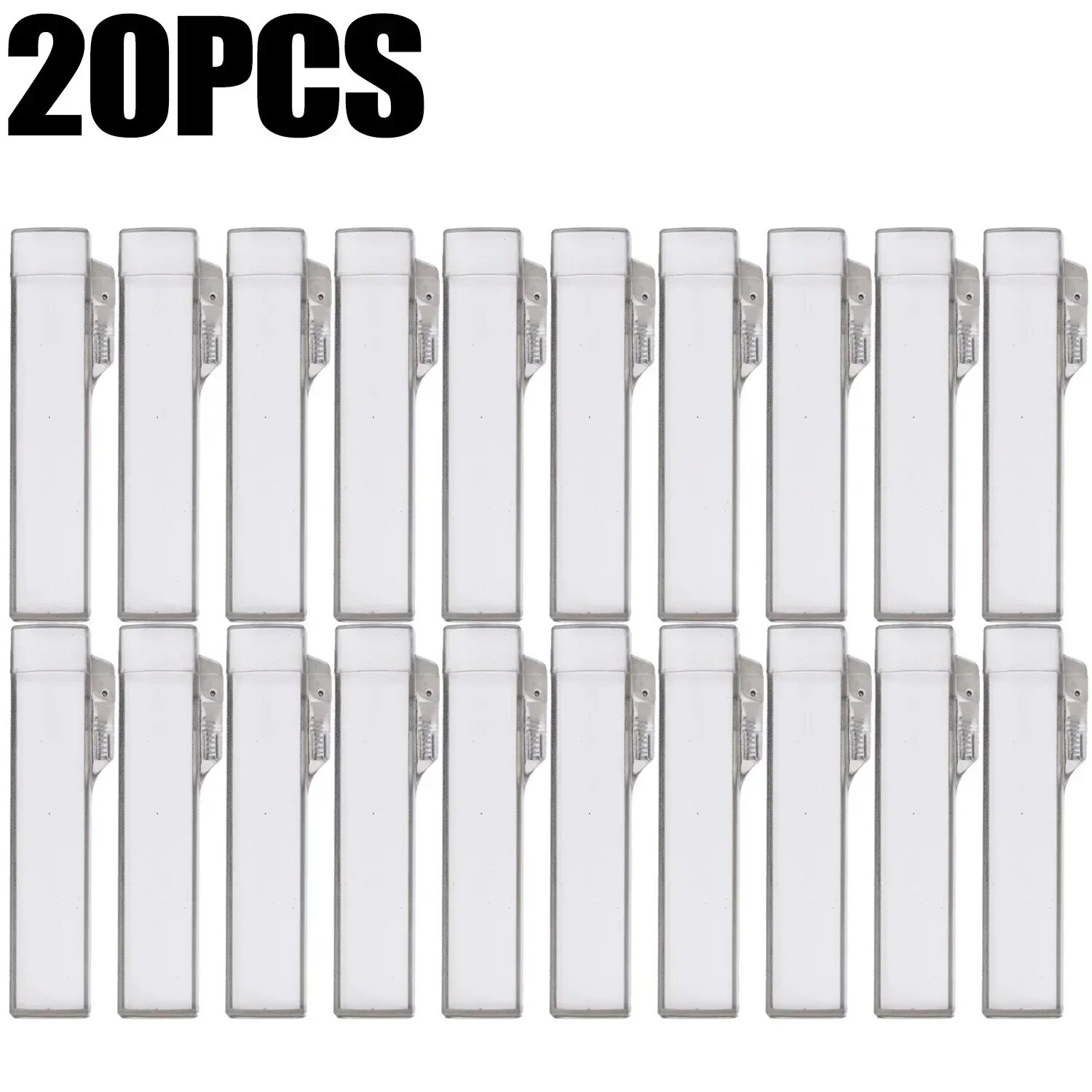 Пластиковый контейнер для зубочисток серый 20pcs