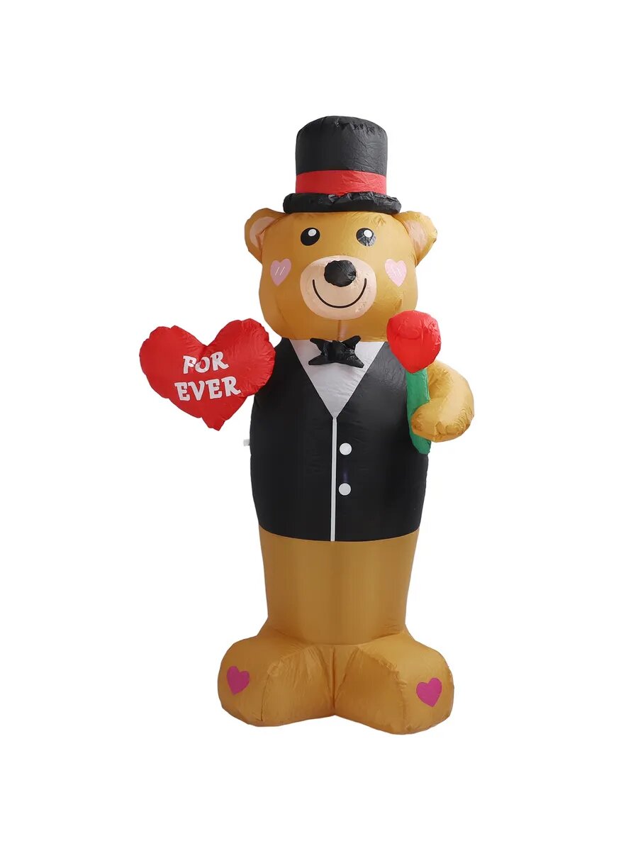 Надувной плюшевый медведь 210T полиэфирное волокно 185 см