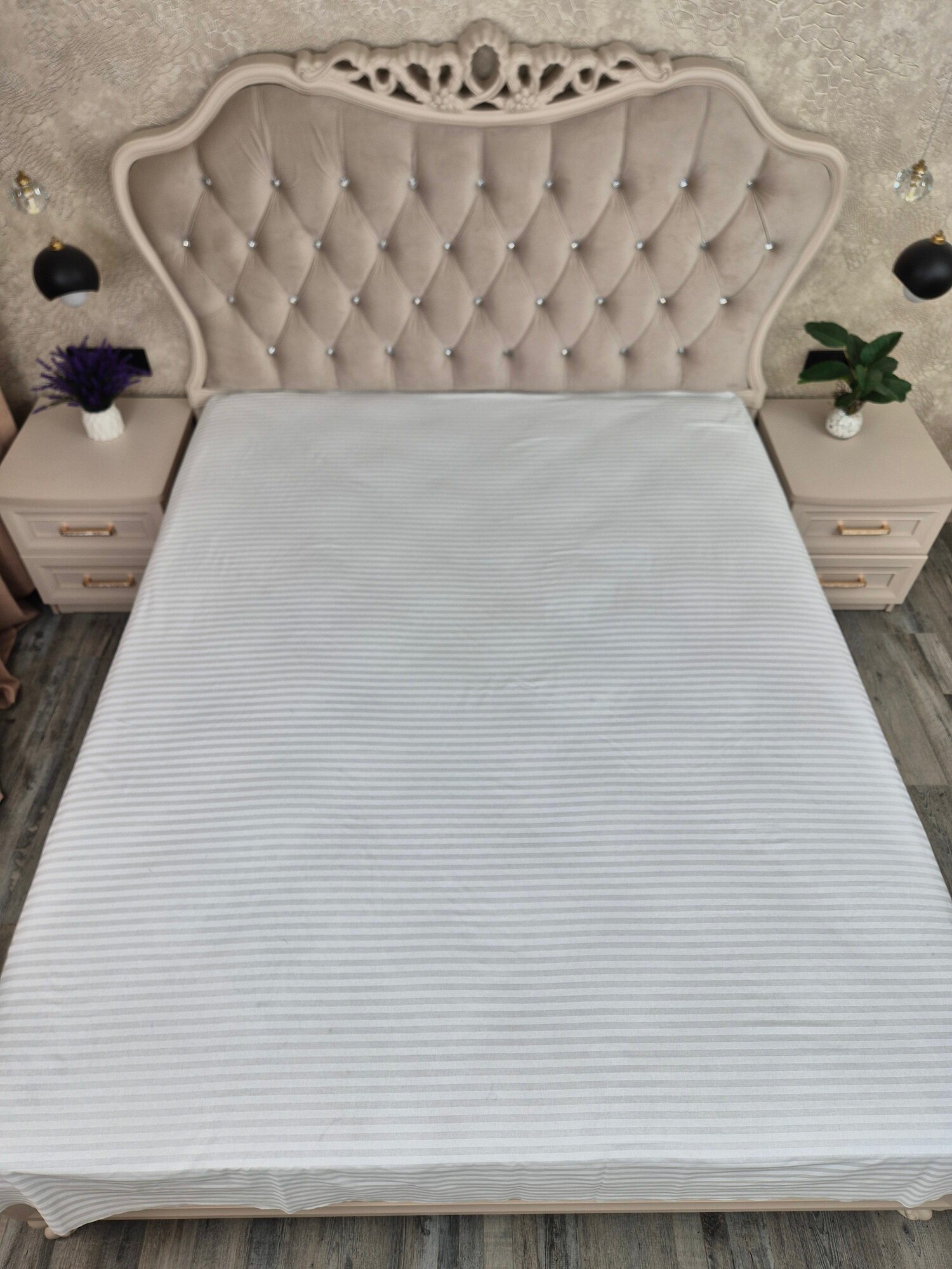 Простыня Поплин класическая Евро 220\240см. Хлопок 100% производство Иваново плотность 115 гр/м2