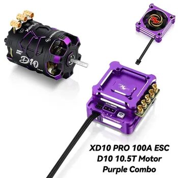 HOBBYWING XERUN XD10 PRO 100A ESC D10 10.5T Моторы с датчиками Бесколлекторный комплект для 1/10 RC Дрифт-гоночной модели автомобиля Аксессуары