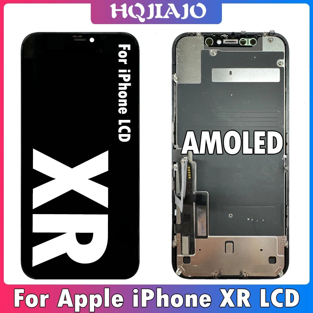 ЖК-дисплей AMOLED 6,1 дюйма для Apple iPhone XR, сменный ЖК-дисплей с сенсорным экраном в сборе для iPhone A2105, A1984, A2107, A2108, A2106