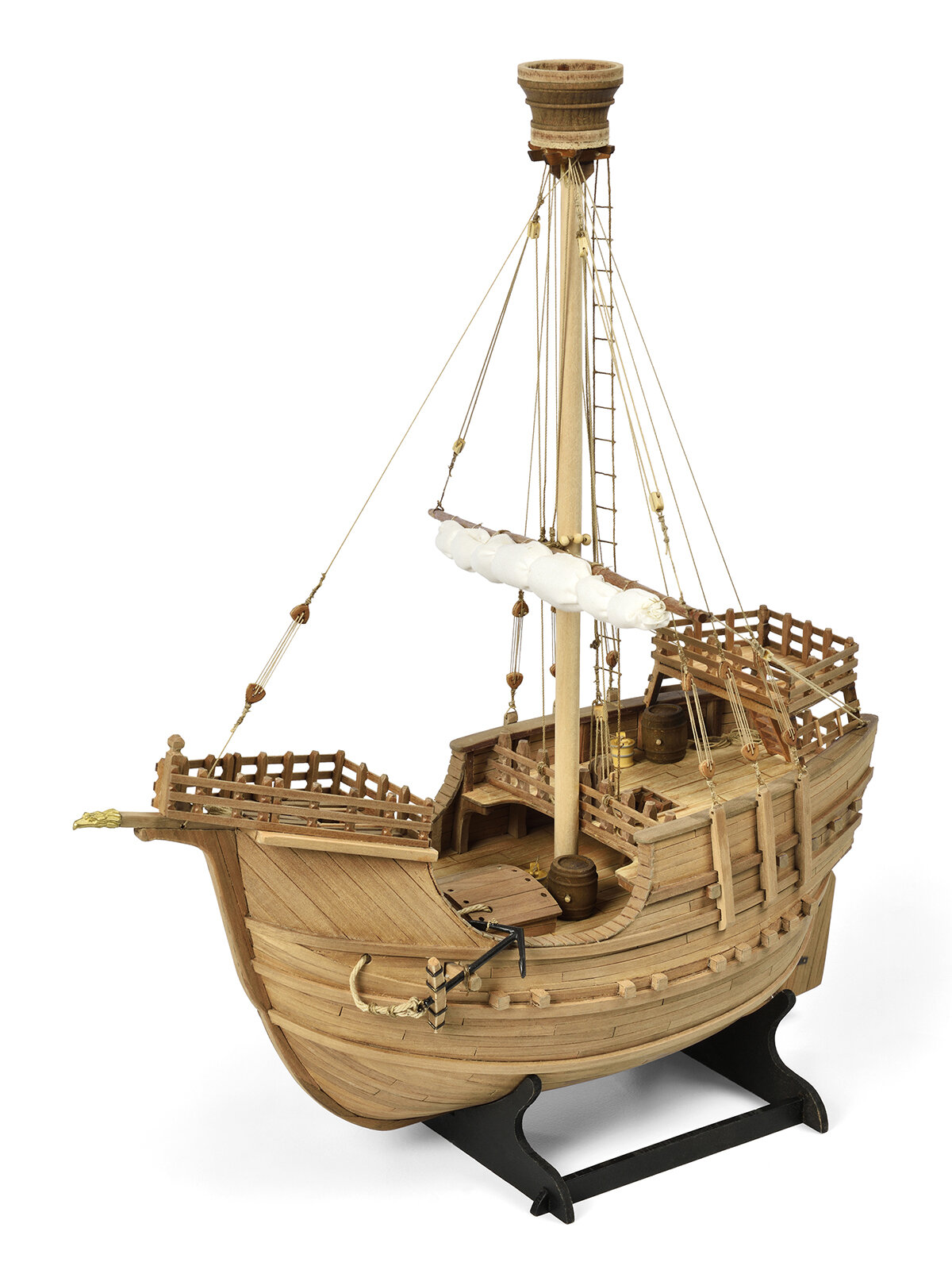 Сборная модель корабля от Amati, каррака Coca, 100 часов, М.1:60