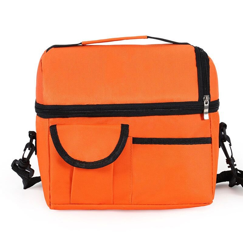 Изотермическая сумка для обеда durable and waterproof с технологией двойного слоя изоляции ice pack, оранжевый