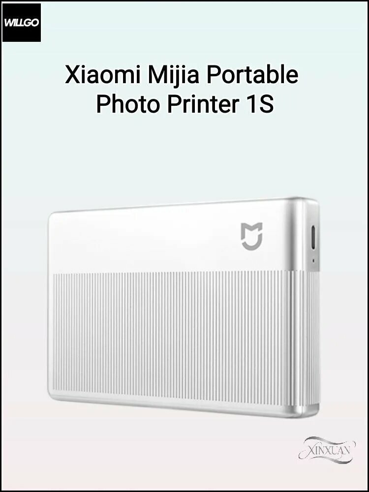 Мини-принтер Карманный фотопринтер Xiaomi Mijia Pocket Photo Printer 1S Беспроводной Bluetooth 5.2 Термопечать AR Video ZINK Технология бесчернильной печати Портативная печать термо