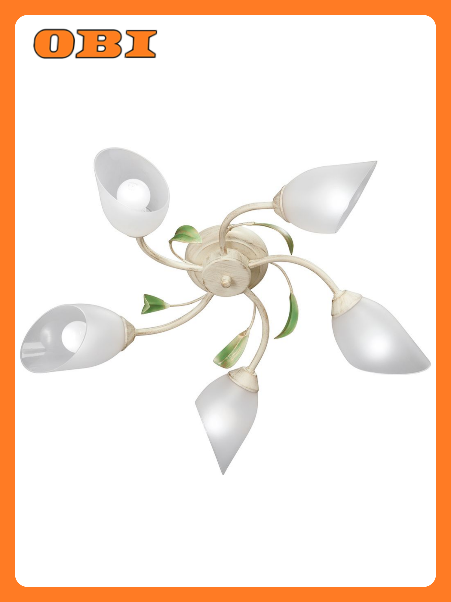 Потолочная люстра Vitaluce V3232/5PL, 5xE14 макс. 40Вт, плафон ПП