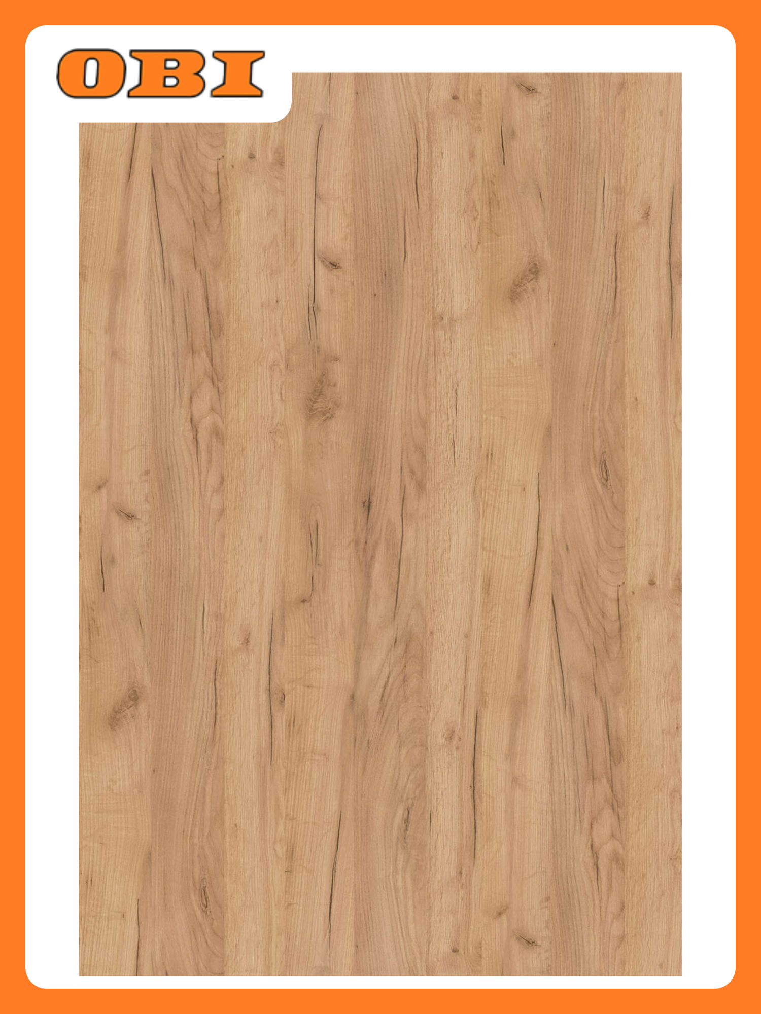 Лхдф плита ULTRADECOR "Дуб крафт золотой", 2800 мм x 2070 мм x 3 мм