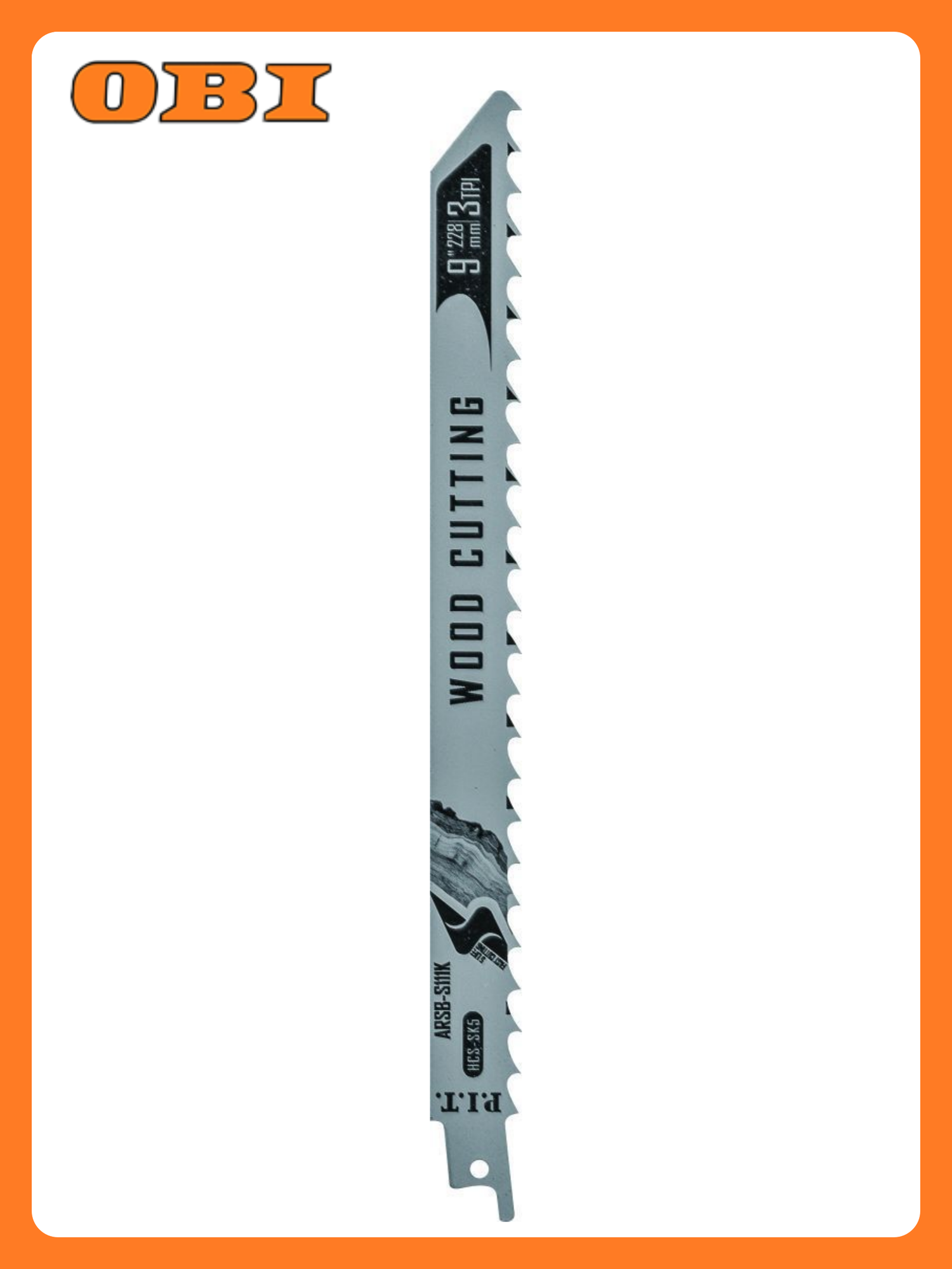 Полотно для сабельной пилы по дереву P.I.T. S1111K 205мм(ARSB-S1111K)