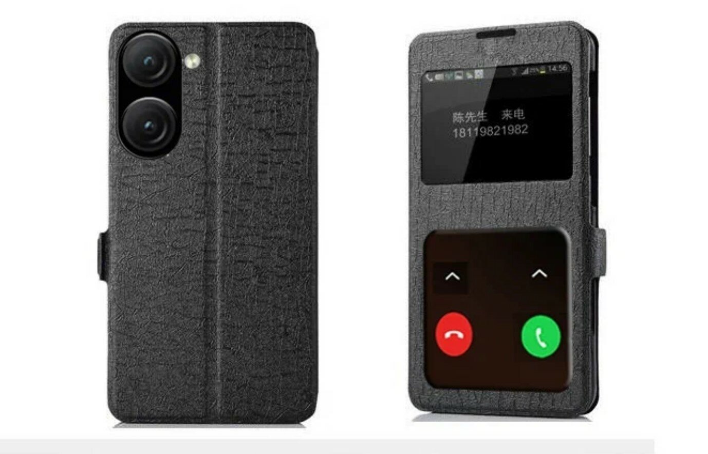 Чехол-книжка MyPads Con Una Finestra для Realme 10 4G с окном вызова предпросмотра и свайпом черный