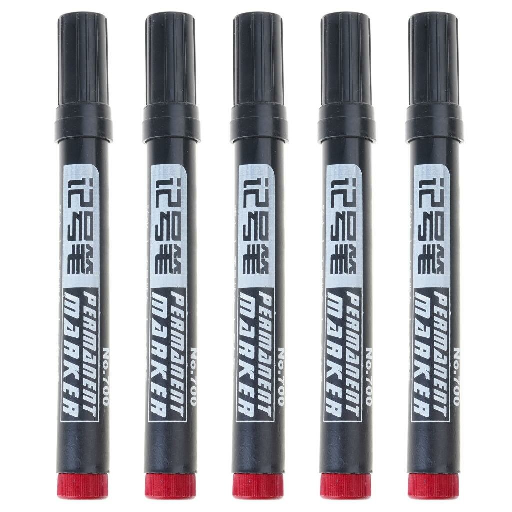 1/5/10 шт. Фломастер на масляной основе, перманентный маркер для металла, пластика, стекла