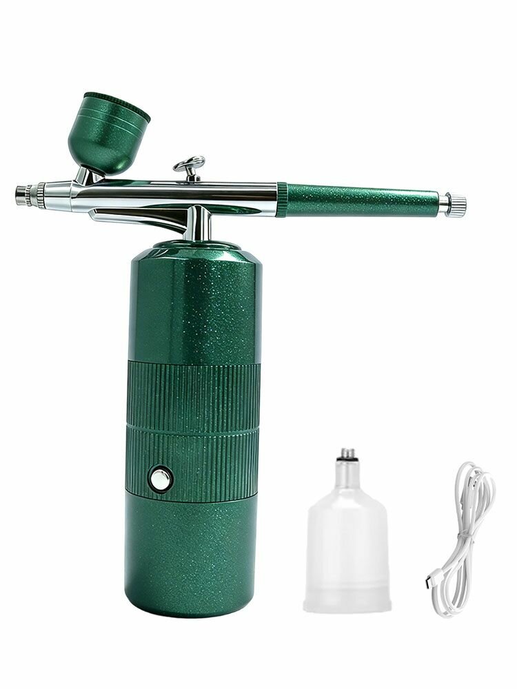 Беспроводной портативный Аэрограф с аккумулятором и компрессором для творчества, моделизм, украшение тортов, маникюр, косметология и др. сферы
