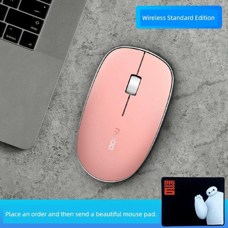 Беспроводная Bluetooth-мышь Rapoo M200 для офиса и игр, ультратонкая, для ноутбуков, MAC и Windows Официальная