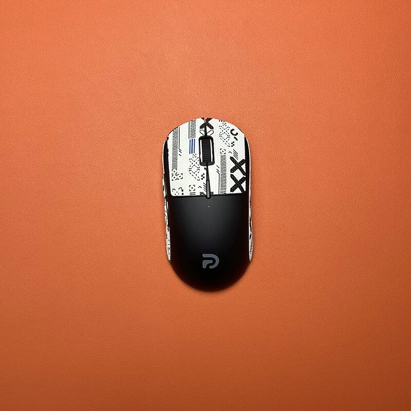 MJIUE G100 Черная игровая мышь с белым акцентом, беспроводная 3-режимная, легкая