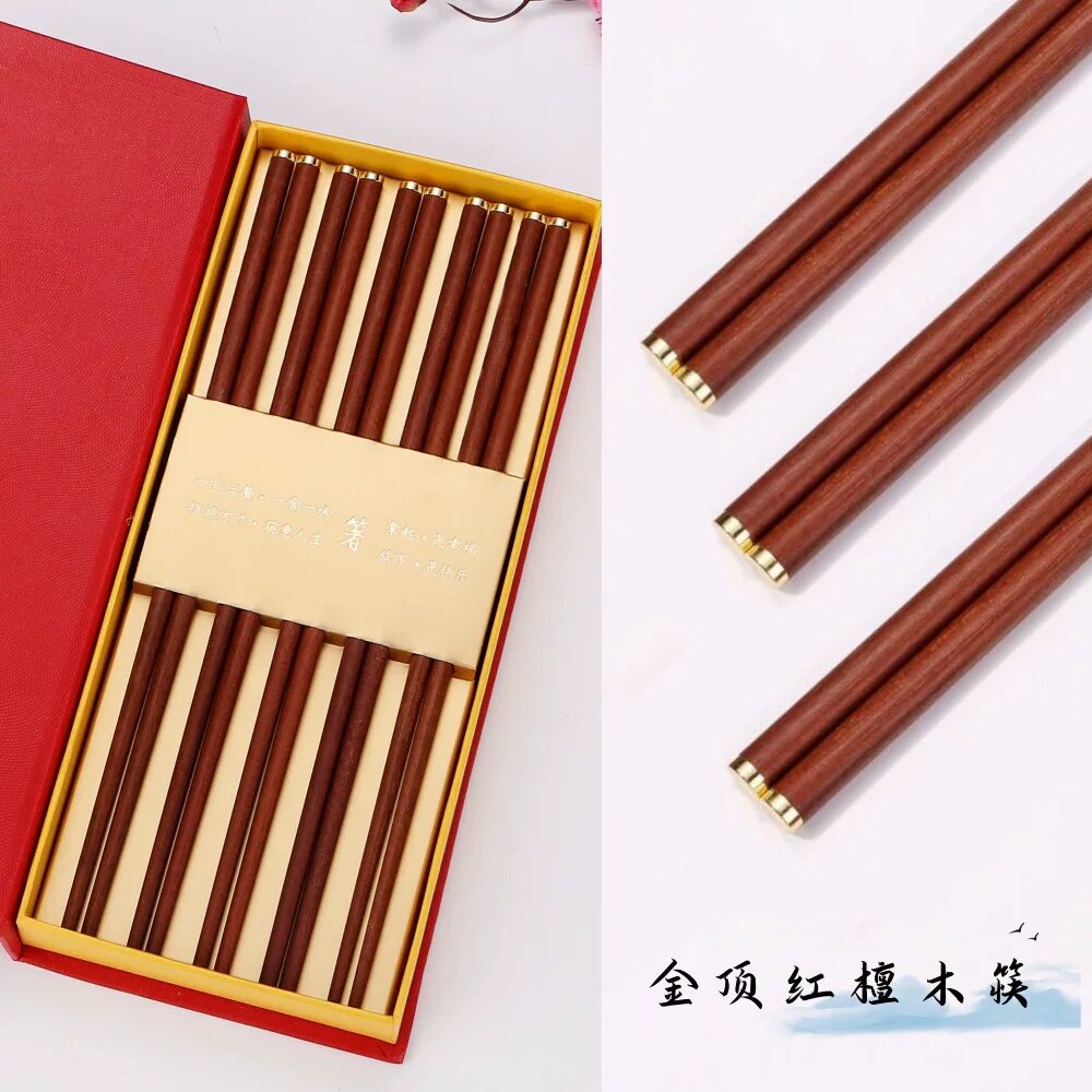 Новые палочки для еды из имитации золота с инкрустацией из нефрита и дерева куриных крыльев, для домашнего