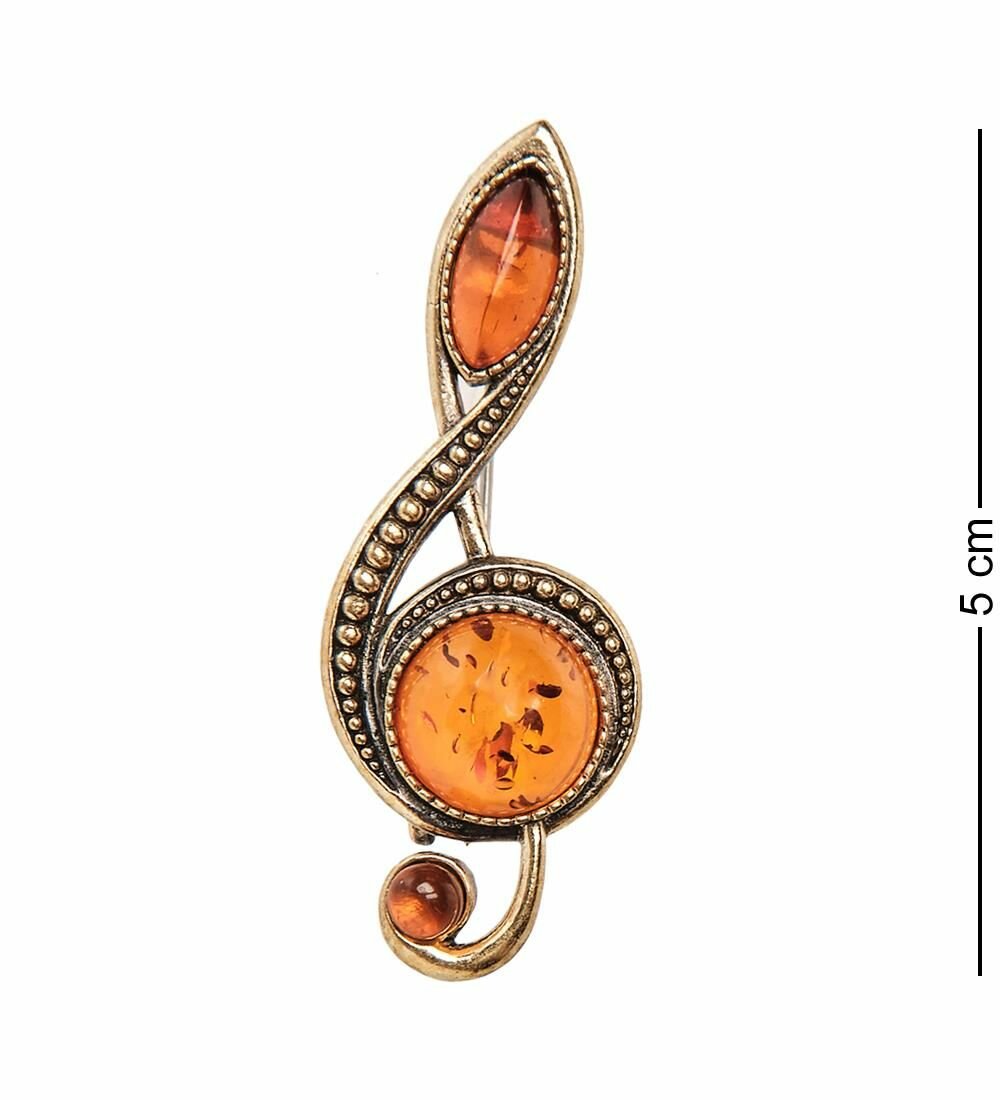 Брошь, янтарь