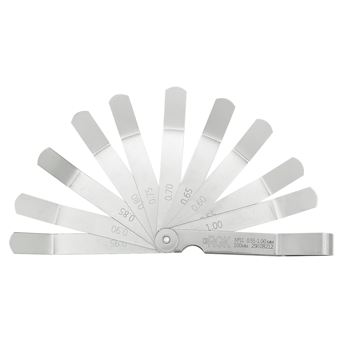 Набор щупов RGK №11 (0,55-1,00) для определения зазоров и расстояний в механических узлах и деталях