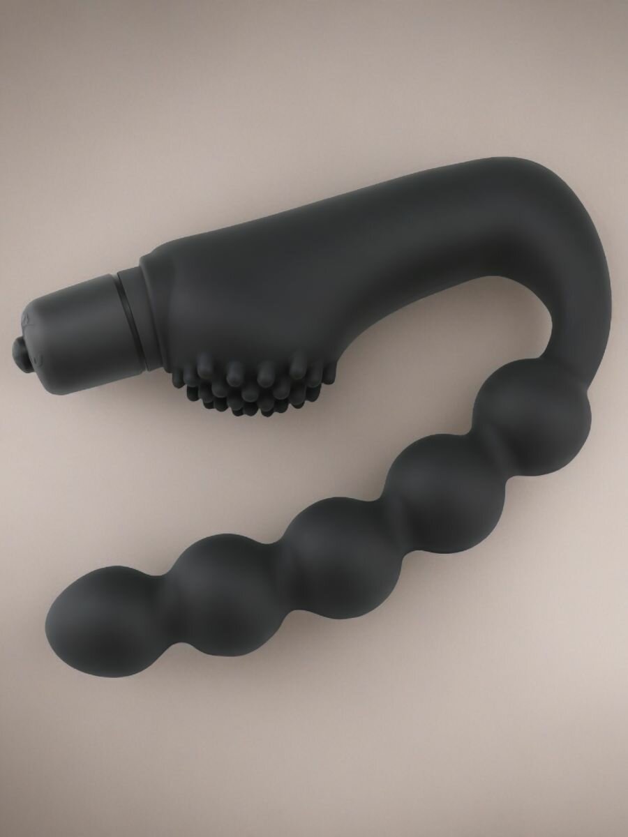 MMG Sex Toys Анальный стимулятор, цвет: черный, С вибрацией, 10см