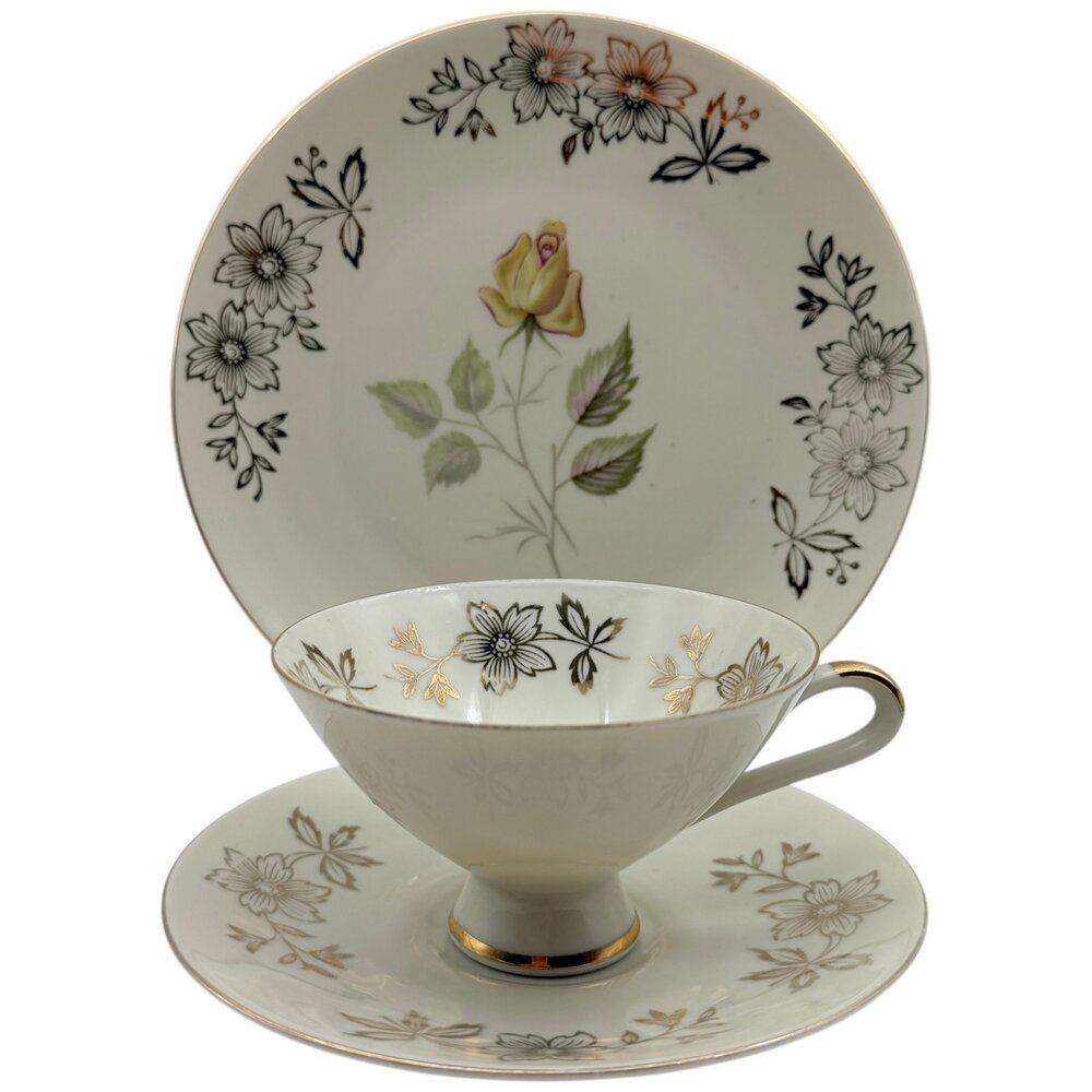 Чайное трио "Хоровод", 150 мл, фарфор, 1950-1960 г, Winterling, Германия