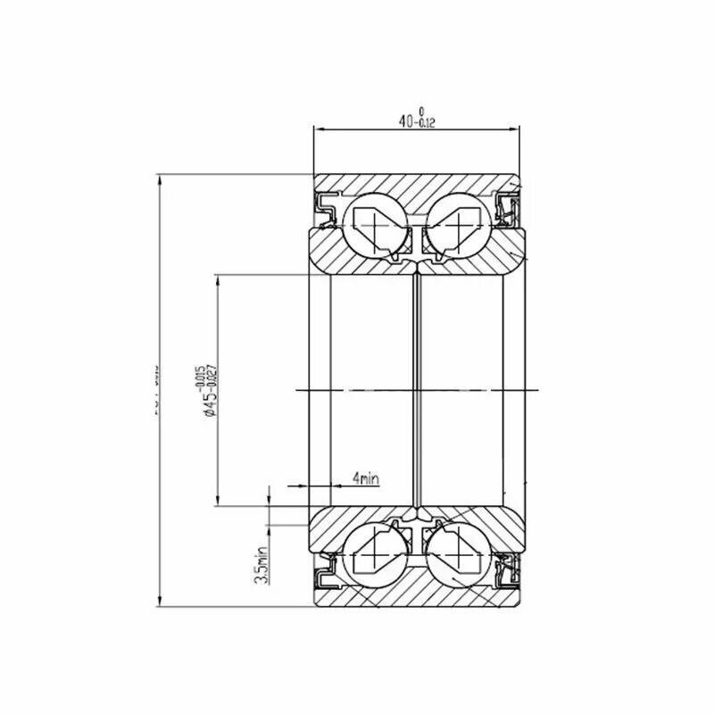 Подшипник передней ступицы SAT ST-45BWD07 HONDA ACCORD/STREAM/STEPWGN/SMX/AVANCIER/ODYSSEY/CR-V98-