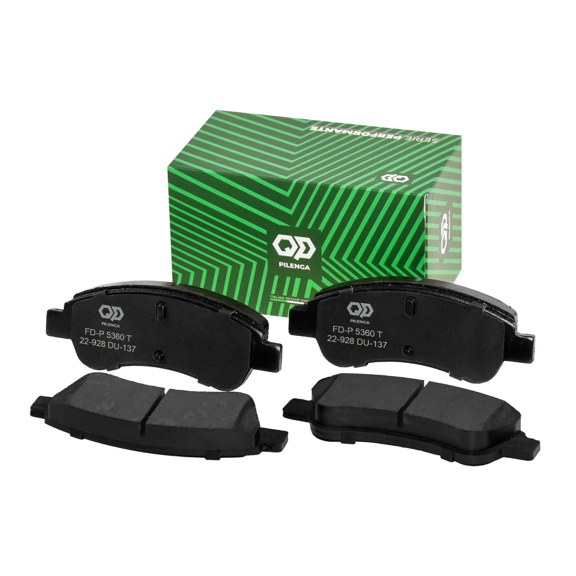 Колодки тормозные дисковые передние, усиленные для CITROEN PEUGEOT FIAT PARTNER, BERLINGO, 206,207,20 PILENGA FD-P 5360 T