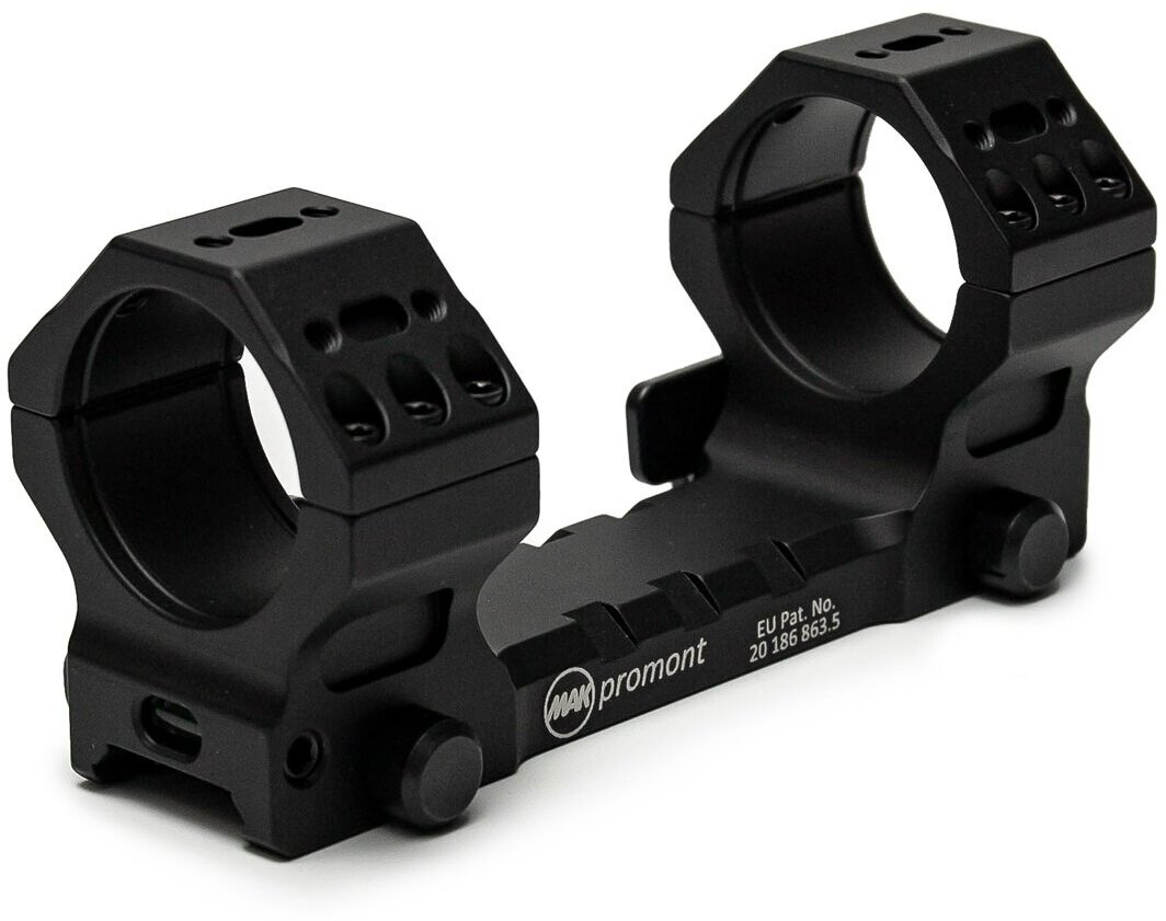 Кронштейн моноблочный MAKpromont 53500-34158 быстросъемный (D34мм / BH 15мм / 0 MOA) на планку Picatinny