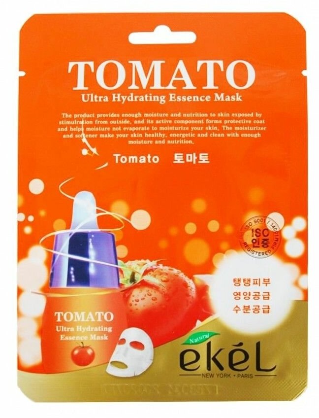 Ekel Маска тканевая с экстрактом томата, 25 мл
