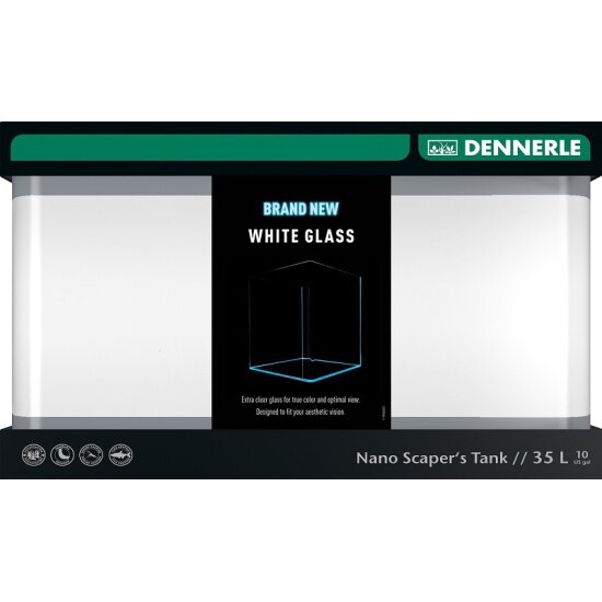 Аквариум Dennerle Nano Scaper's Tank White Glass 35 литров из осветленного стекла (40х32х28см)