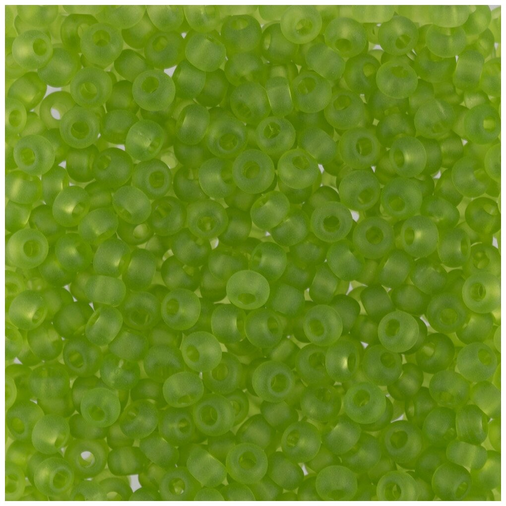 Бисер для рукоделия 50 г Чехия Gamma круглый 3 10/0 2.3 мм C636mat салатовый мат. (50220)