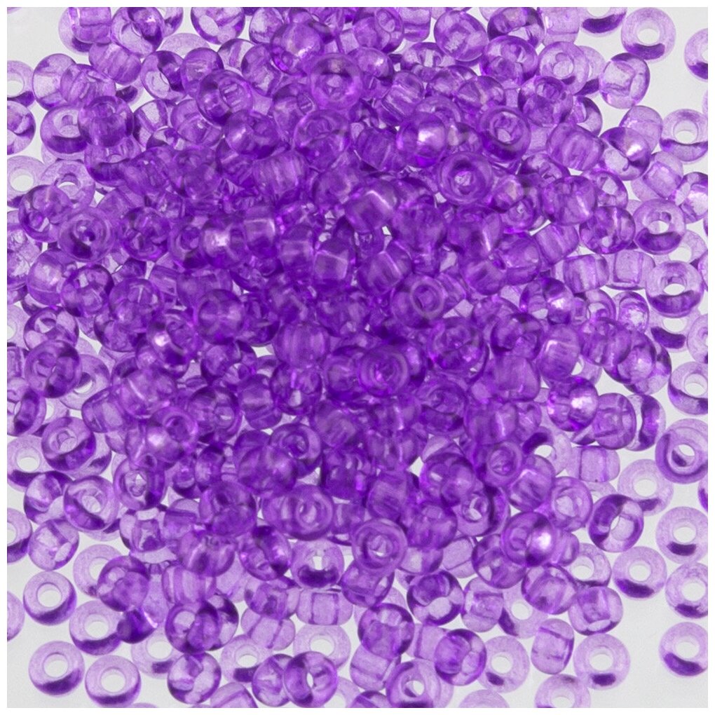 Бисер для рукоделия 50 г Чехия Gamma круглый 5 10/0 2.3 мм E329 т. фиолетовый (01123)