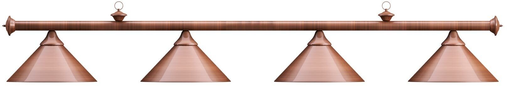 Weekend Лампа на четыре плафона «Elegance» (бронзовая штанга, бронзовый плафон D35см)