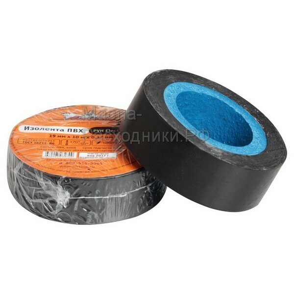 Автохимия AIRLINE Изолента ПВХ, черная, 19 мм*10 м AIRLINE AITP11