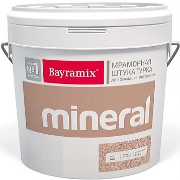 Декоративная Мраморная Штукатурка Bayramix Mineral Saftas 498 15кг Средняя Фракция 0,7-1,2 мм на Основе Натуральных Цветов / Байрамикс Минерал Сафташ.