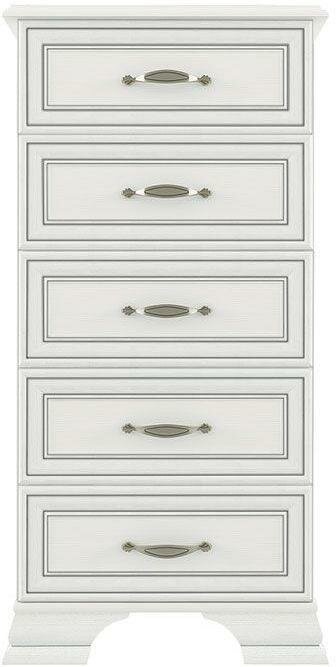 Комод Анрэкс 5S/50 TIFFANY вудлайн кремовый Размеры: Высота 1095мм Глубина 370мм Ширина 540мм