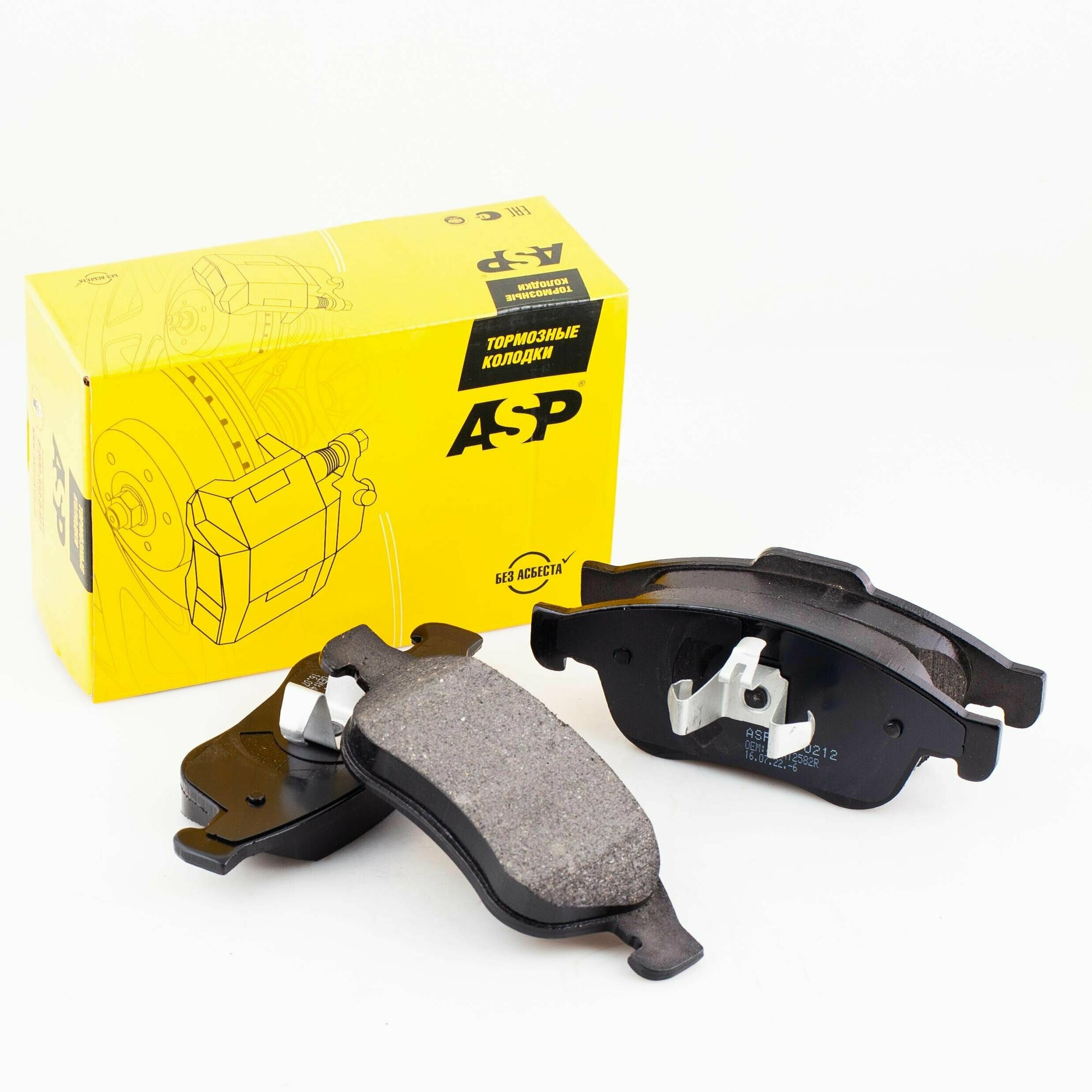 Колодки передние Renault Duster 10- Fluence 10-/ Megane III 08- ASP K270212 ASP арт. K270212