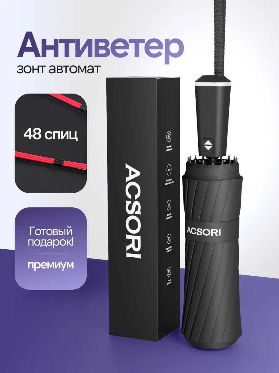 Зонт автоматический складной