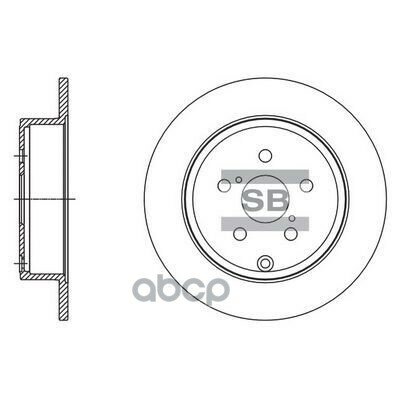 Диск тормозной задний Sangsin brake арт. SD4083