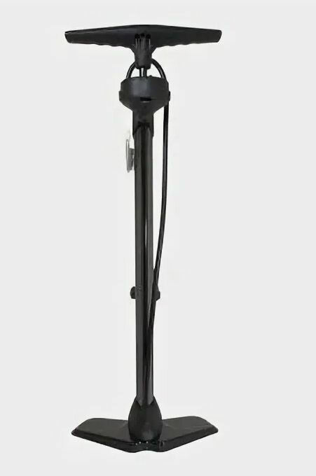 Насос BEE PUMP ручной-напольный, под ниппель AV/FV, с манометром, 32x600мм, алюминий, черный