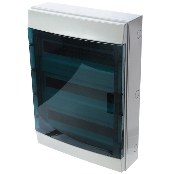 Бокс АВВ 1SLM006501A1208 Mistral65 навесной 54 модуля прозрачная дверь IP65 с клеммником N PE