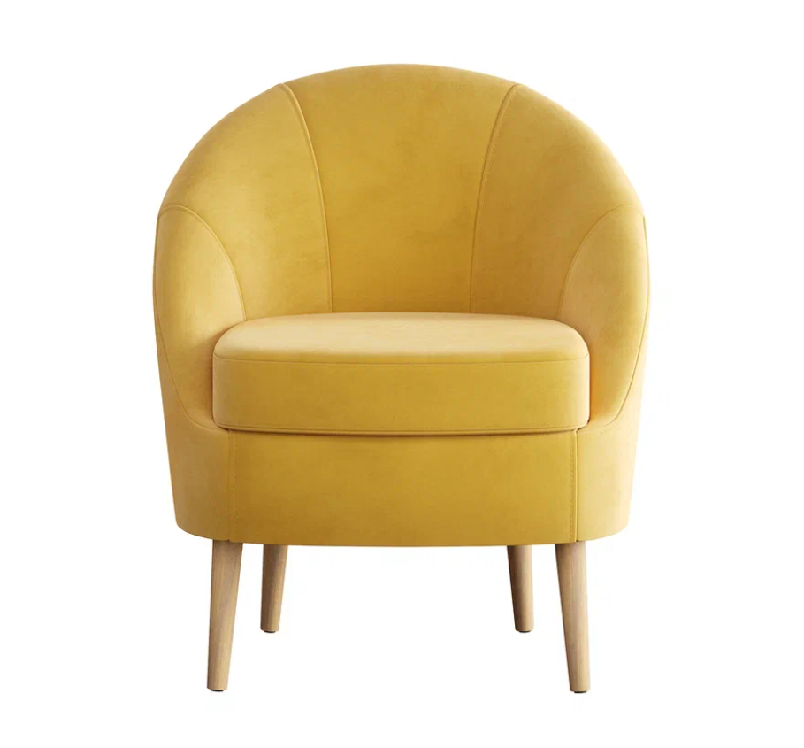 Кресло Сильва Комо Модель 005 Велюр Ультра мустард Размеры: Высота 860мм Глубина 775мм Ширина 745мм