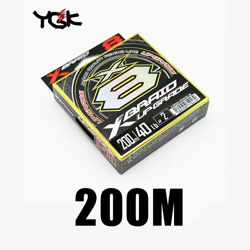 YGK G-SOUL X8 UPGRADE X8 плетеный шнур для рыбалки 14LB-60LB 2.0-40LB, UPGADE-200M