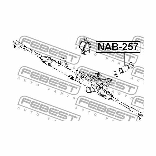 Подвеска, рулевое управление, FEBEST NAB-257 (1 шт.)