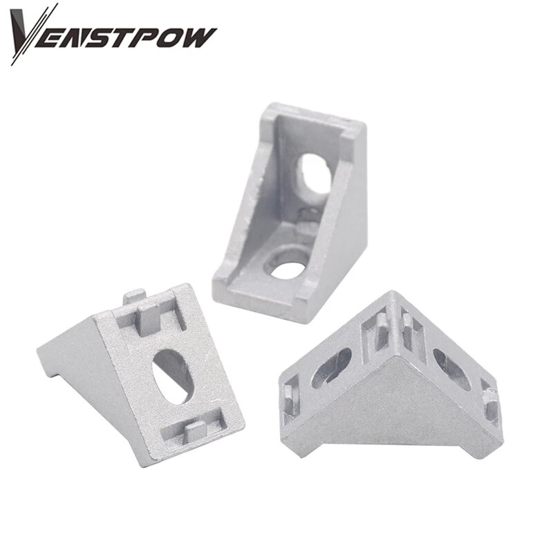 20 шт./лот 2028 угловой фитинг, алюминиевый коннектор 20x28 L, крепление кронштейна, подходит для промышленного алюминиевого профиля 2020