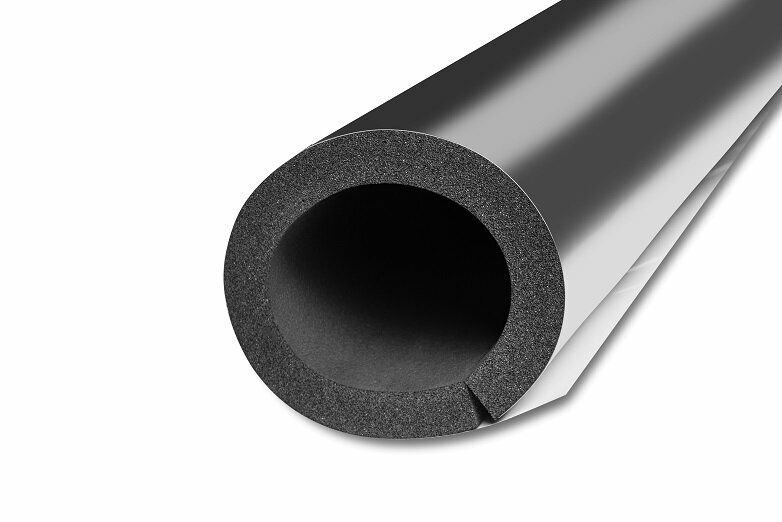 Теплоизоляция для труб диаметром 114 мм K-FLEX 13x114 ST AL CLAD из вспененного каучука, длинна 1 метр